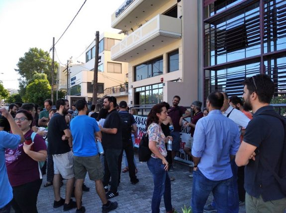 Νέα μαζική κινητοποίηση του ΣΜΤ ενάντια στις απολύσεις στην ΜΗΧ.Μ.Ε ...